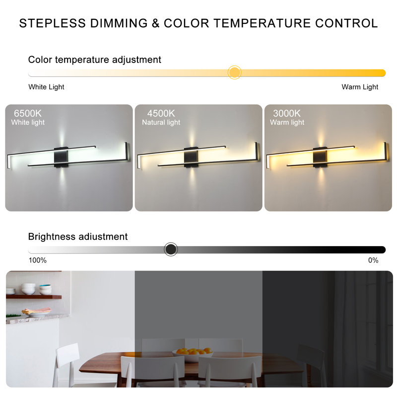 Blue Elephant Gurine 140cm LED Dimmable Black Flush Mounted Sconce & Reviews | Wayfair.co.uk